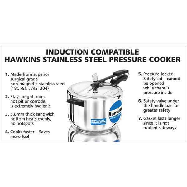 Hawkins Stainless Steel Pressure Cookers – Hawkins Cookers UK (Brought ...